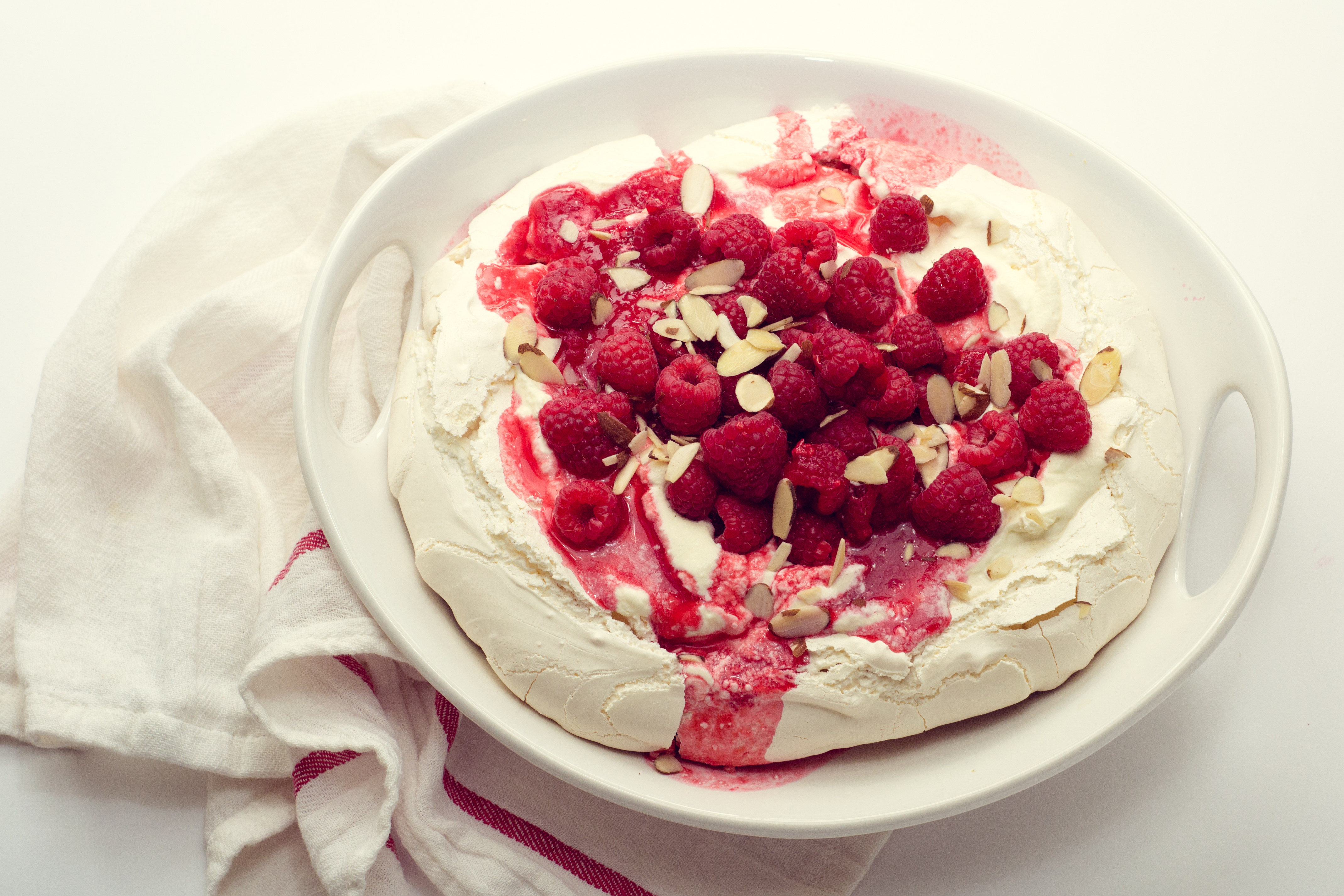 Gingered Raspberry Pavlova • Even Curiouser