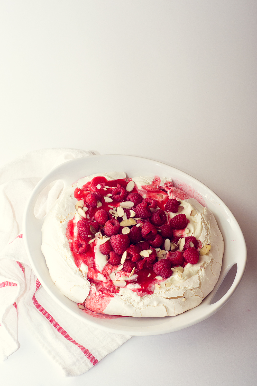 Gingered Raspberry Pavlova • Even Curiouser