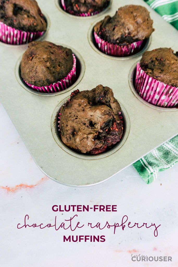 Chocolate Raspberry Gluten-Free Muffins • Even Curiouser