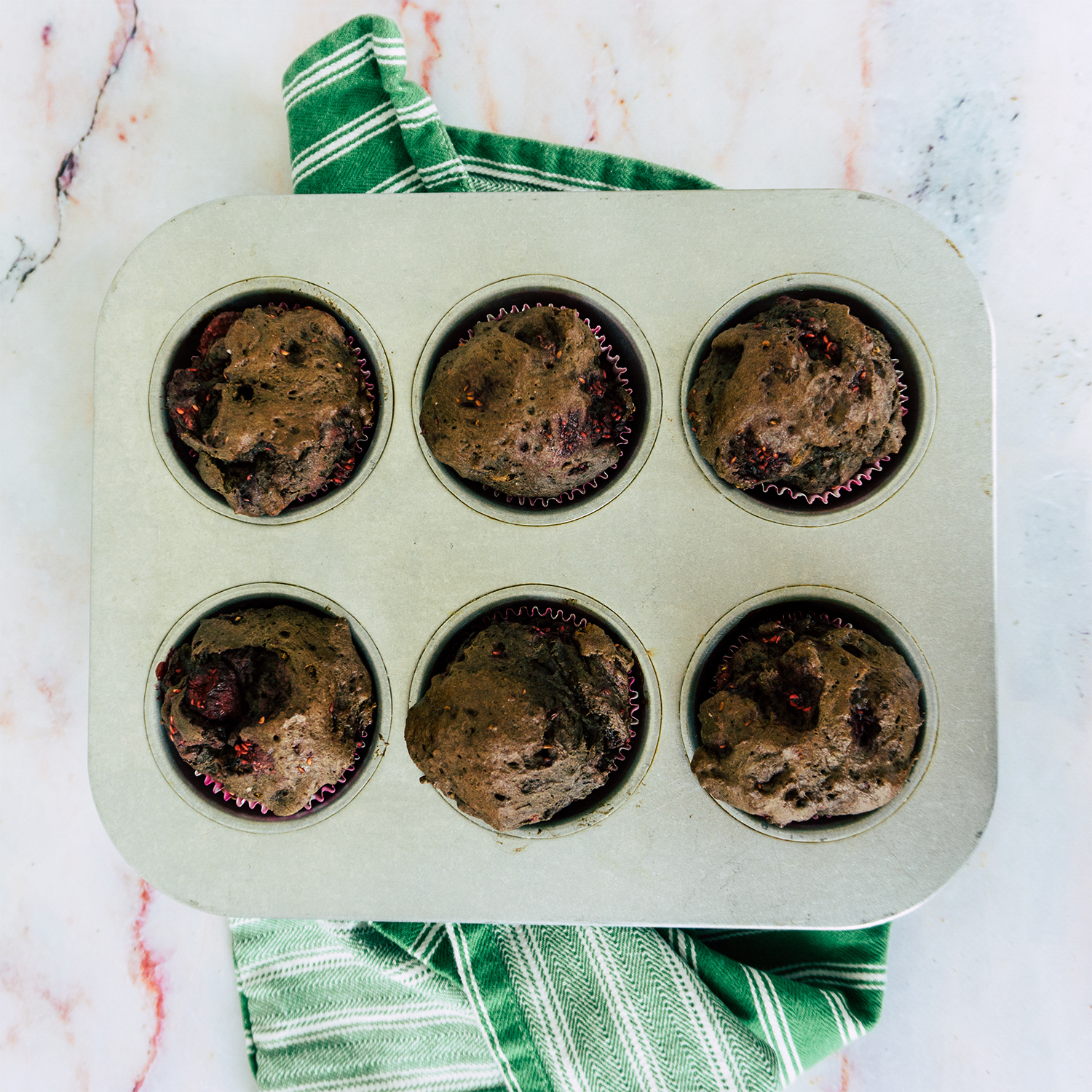 Chocolate Raspberry Gluten-Free Muffins • Even Curiouser